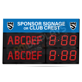 GAA Electronic Scoreboard FG-6 (6 digital letters per team name)